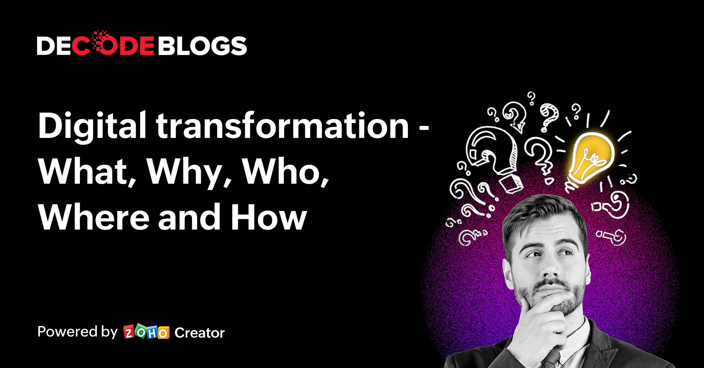 Digital Transformation: What, Why, Who, Where and How | Decode - A publication by Zoho Creator